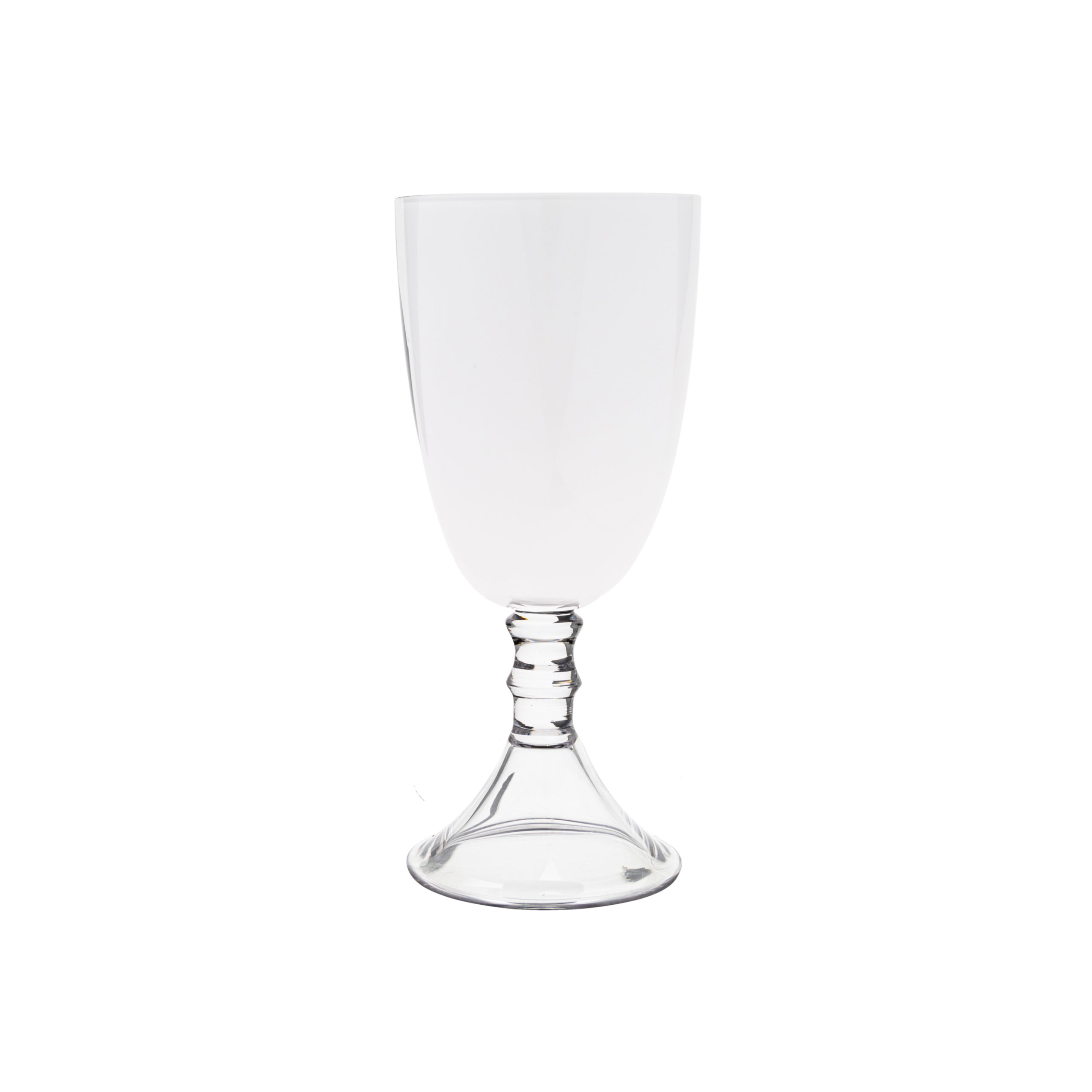 Vikko Decor – Iris, White, Clear Stem, Glass Goblet, 18 Oz – Kadra ...